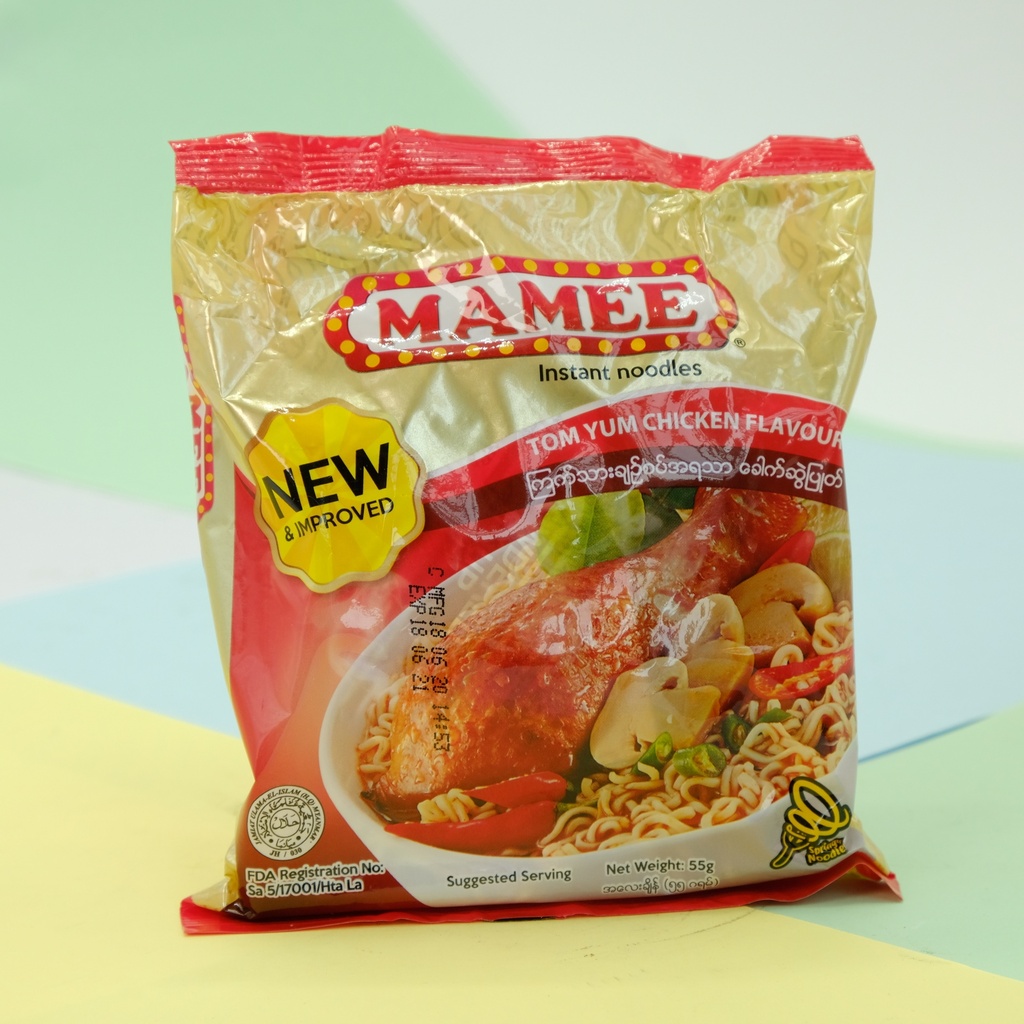 MAMEE Instant Noodles Tom Yum Chicken Flavour 55g | Welcome to Bear Mart